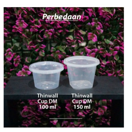 Jual Cup Pudding Thinwall DM ukuran 100 ml isi 50 pcs | Shopee Indonesia