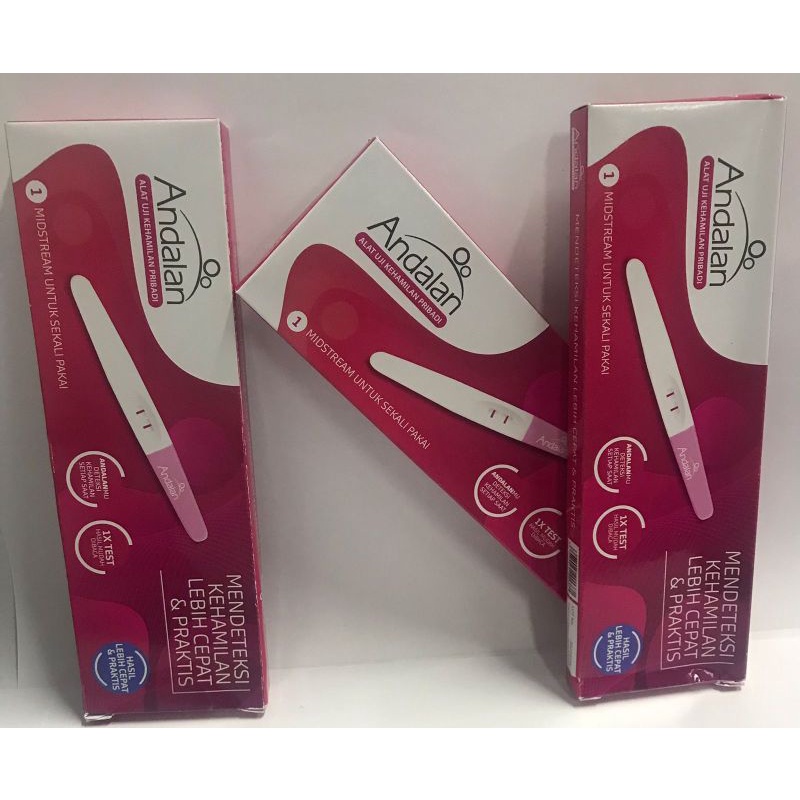 Jual Alat Tes Kehamilan/Test Pack Midstream Andalan (Pcs) | Shopee ...