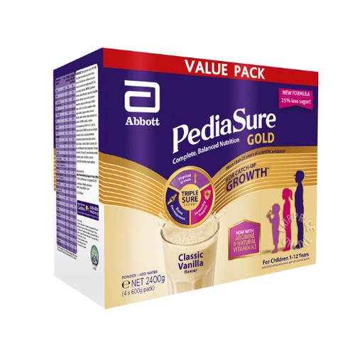 Jual PediaSure TripleSure Milk Powder - Classic Vanilla 4 x 600g ...