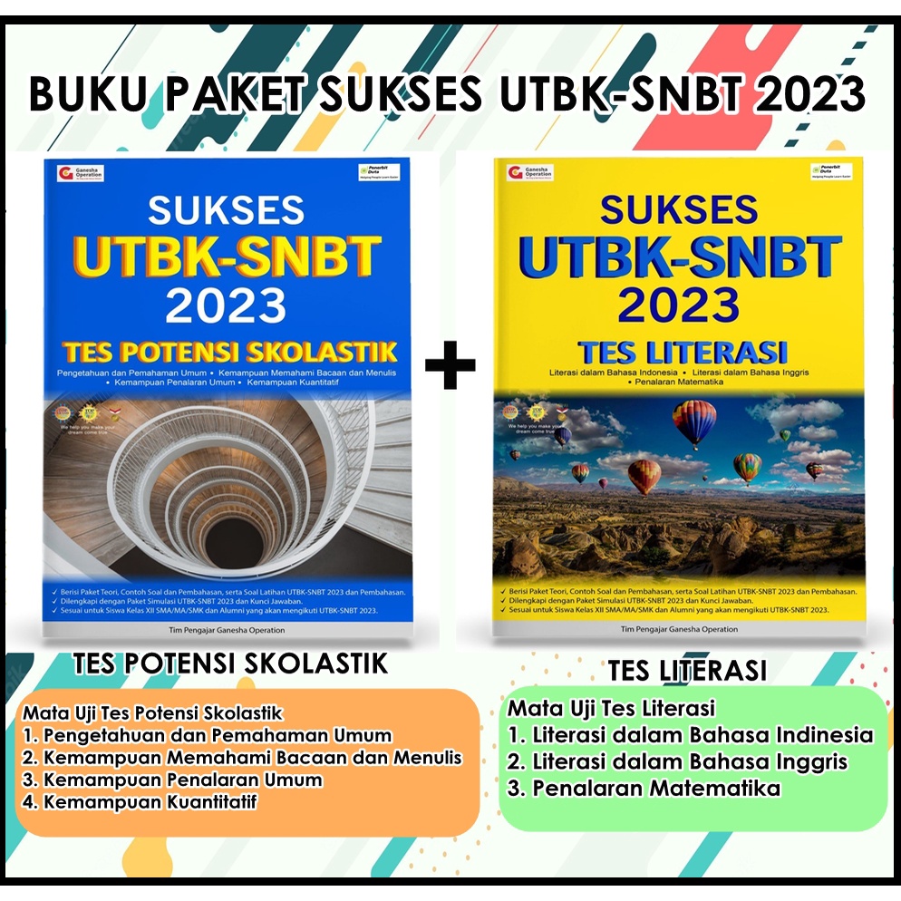 Jual BUKU PAKET SUKSES UTBK-SNBT 2023 TES POTENSI SKOLASTIK DAN TES ... Jual BUKU PAKET SUKSES UTBK-SNBT 2023 TES POTENSI SKOLASTIK DAN TES ...