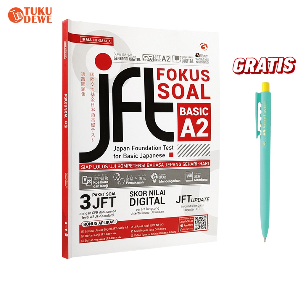 Jual Buku JFT Uji Kompetensi Bahasa Jepang - JFT Fokus Soal Basic A2 | Shopee Indonesia