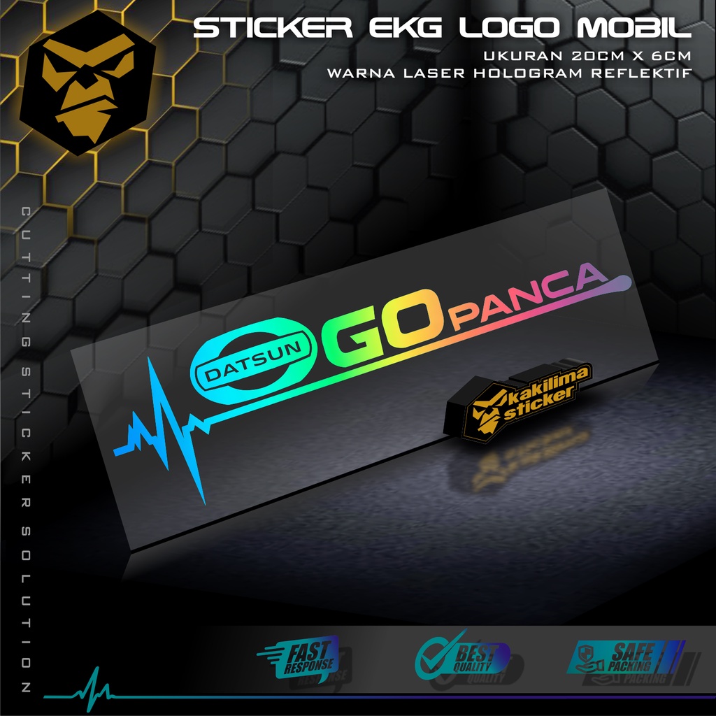 Jual Sticker EKG Logo Mobil Datsun Go, Go+, Go Panca, Cross. Sticker ...