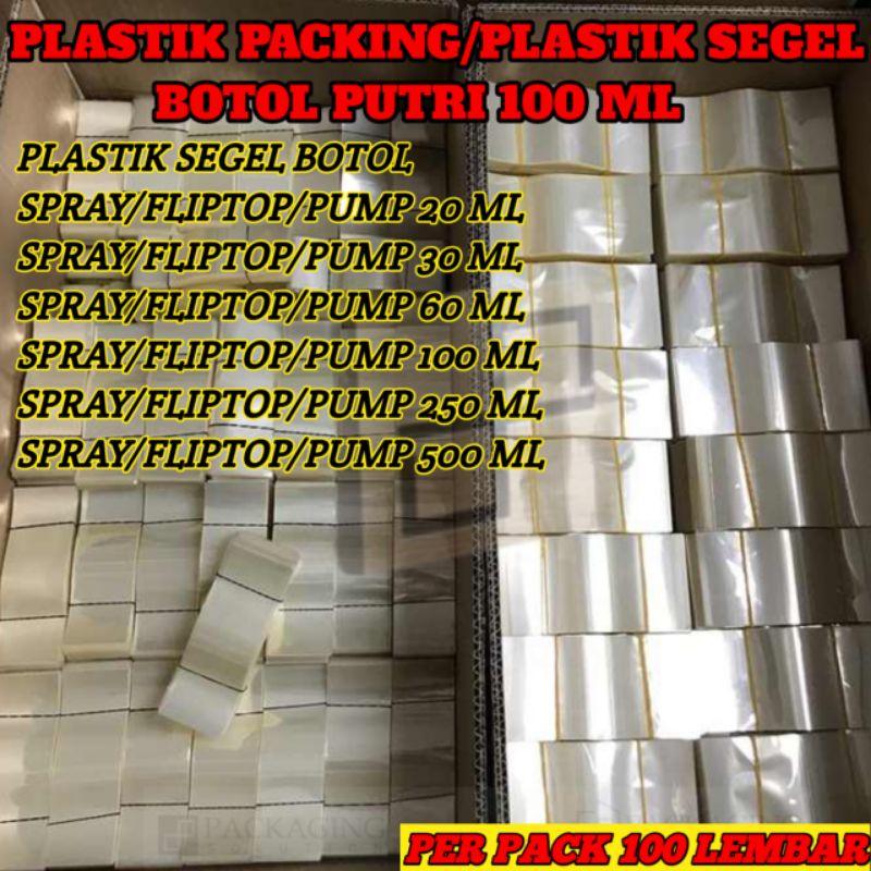 Jual Plastik shrink Film/Plastik segel botol putri/yedley/spray/fliptop ...