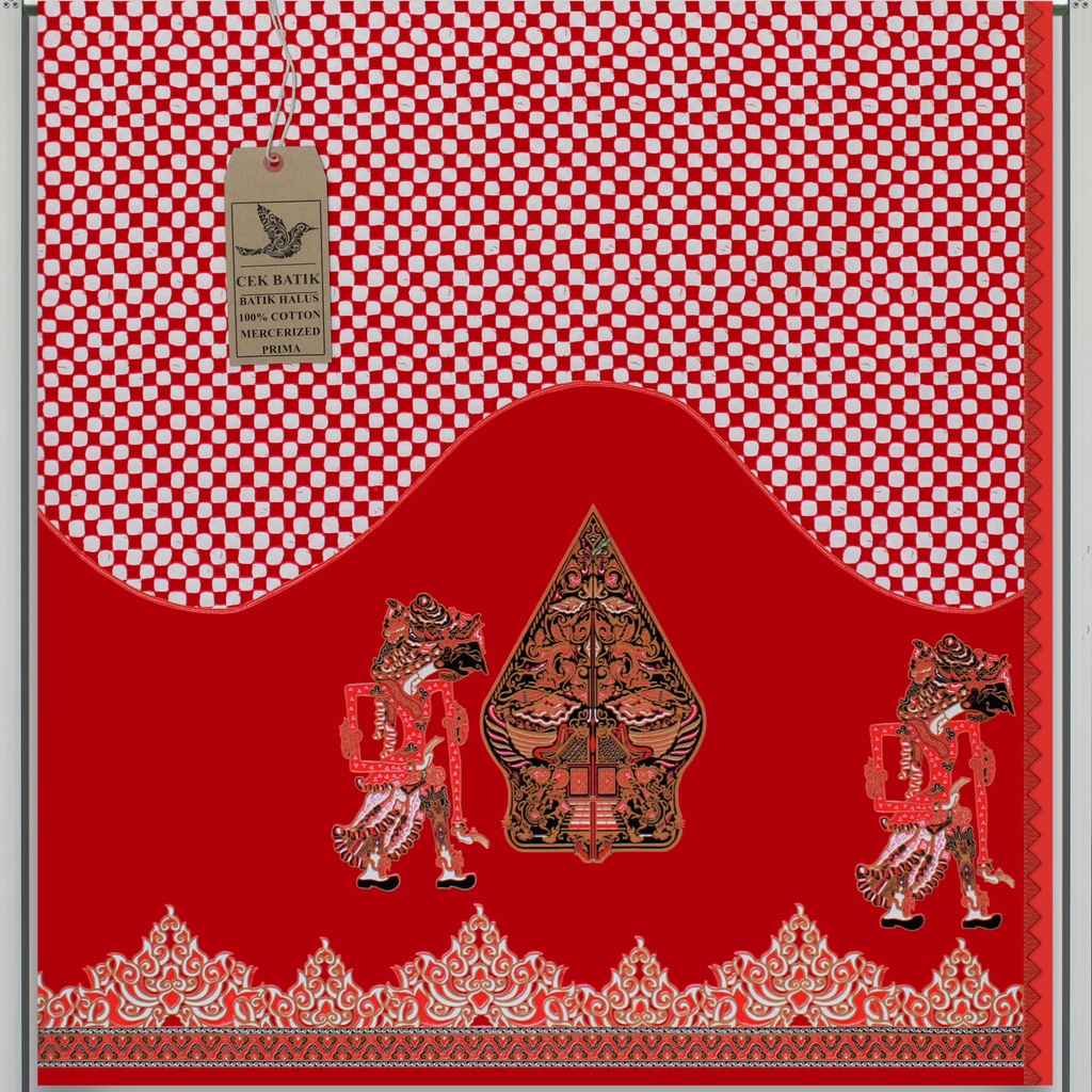 Jual Kualitas Ekspor Motif Semi Tulis Raja Wayang (Merah) | Shopee ...
