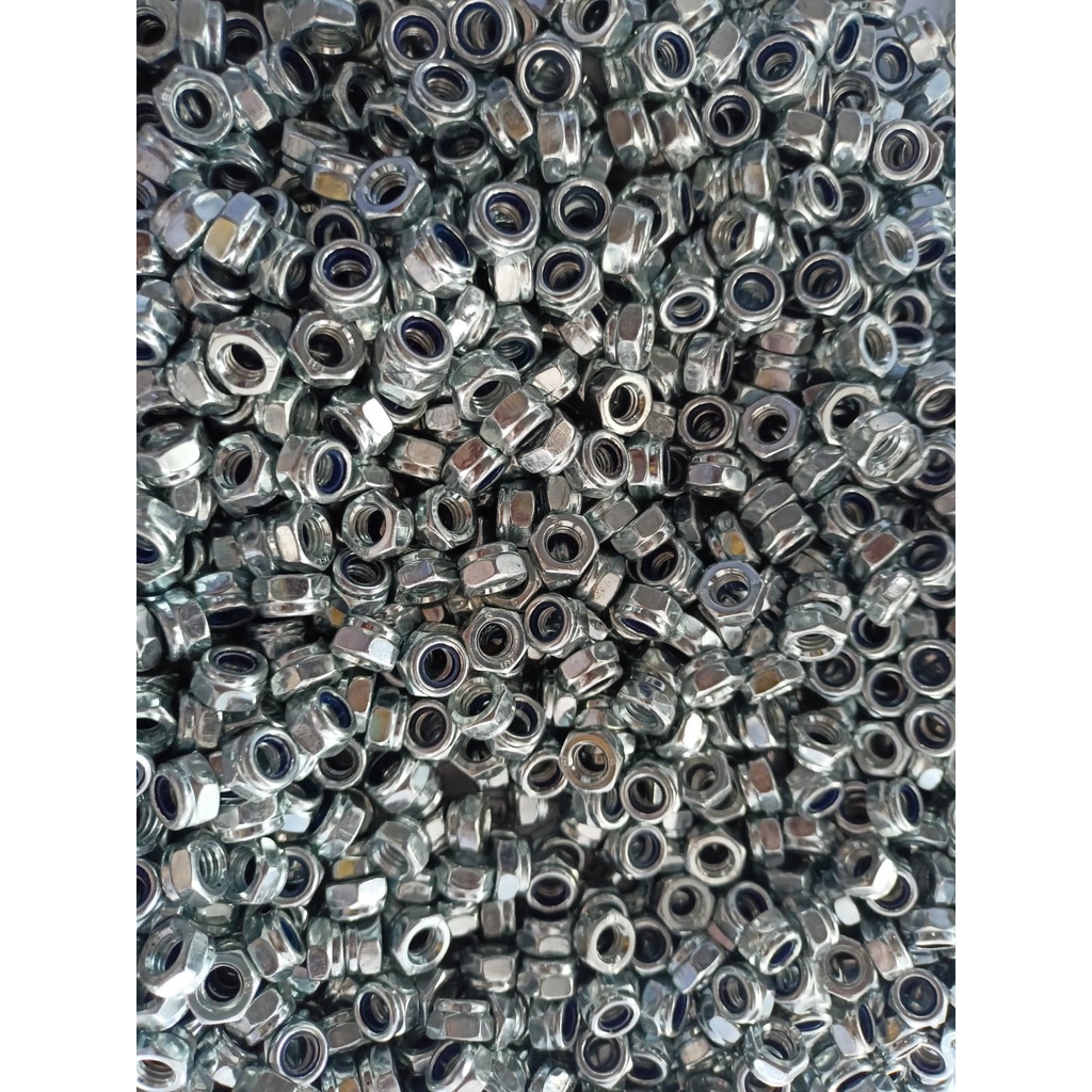 Jual MUR NYLON M30 / MUR NILON M30/ LOCK NUT M30 GALVANIS K46 P3.5 ...