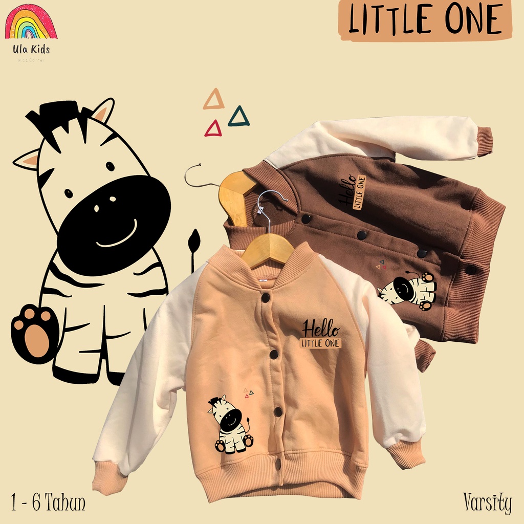 Jual Varsity Jacket Baseball Anak Ula Kids 1 - 6 Tahun Hello Little One ...