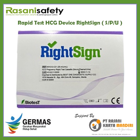 Jual RightSign Test Device HCG Pregnancy RightSign Isi 25 Alat Tes Cek ...