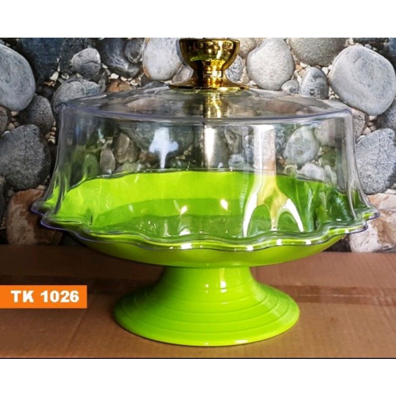 Jual Tempat Wadah Kue Roti Bulat dengan Tutup Golden Sunkist TK 1026 ...