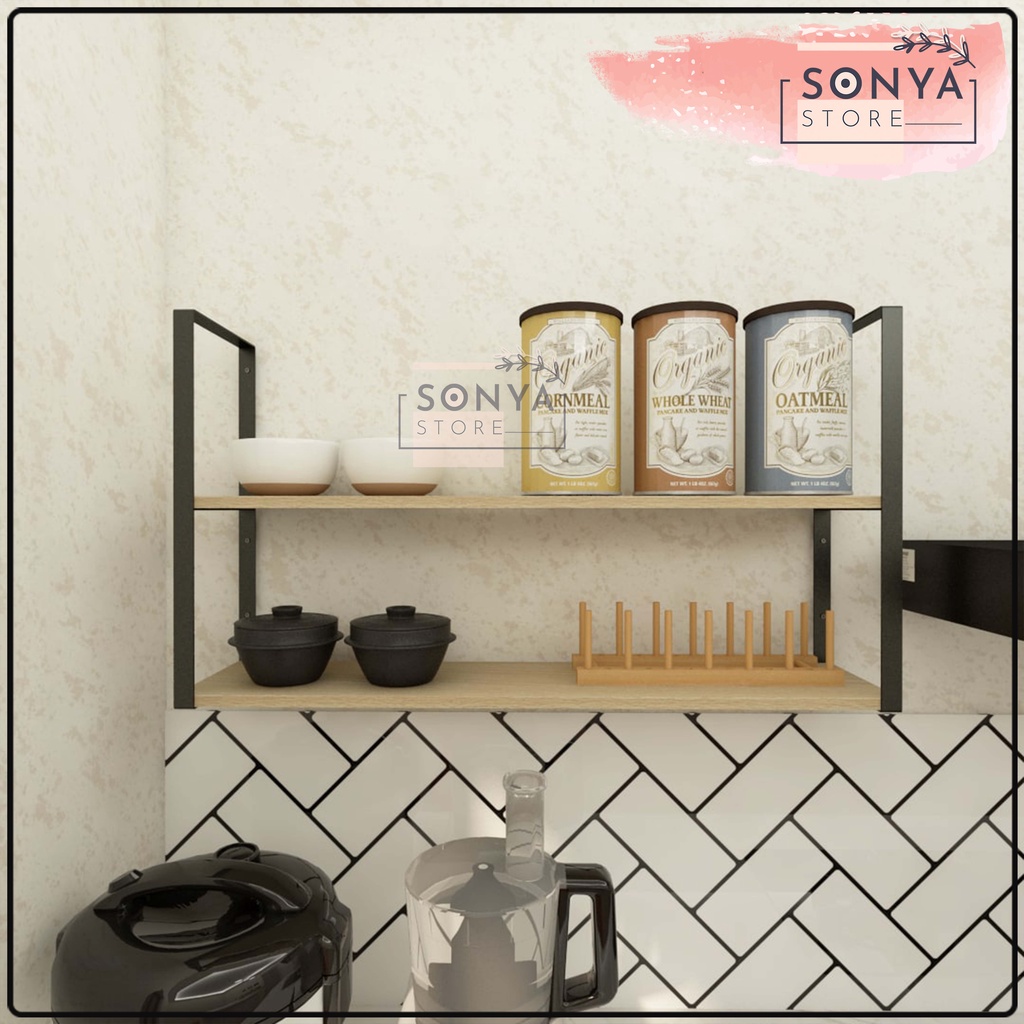 Jual RAK KITCHEN BUMBU DINDING Dapur Rak Penyimpanan Bumbu Dapur Rempah ...