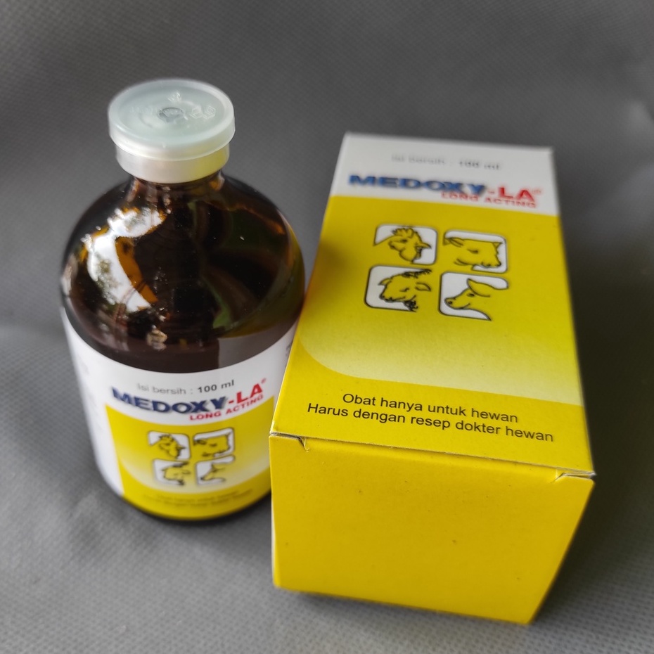 Jual ORI MEDOXY-LA INJECTION 100ML MEDION MEDOXY LA INJEKSI ANTIBIOTIK ...