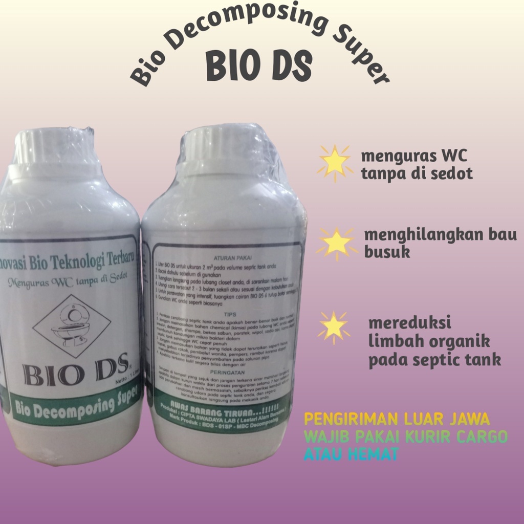 Jual Bio Ds obat penguras wc tanpa sedot 1 kg , penguras limbah organik ...