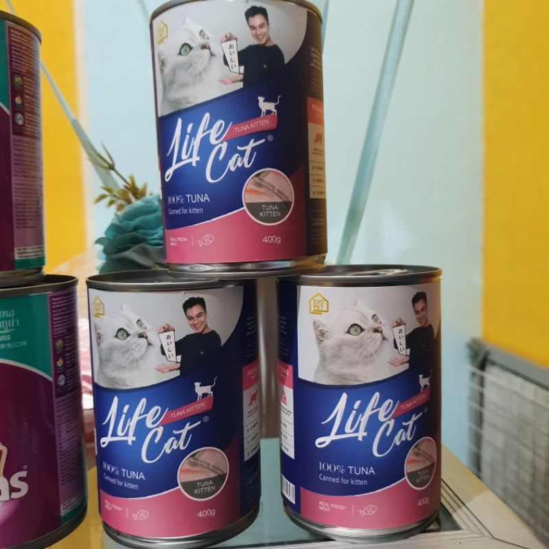Jual Life Cat Kaleng Tuna Kitten 400 gram - Makanan Kucing Basah Rasa ...