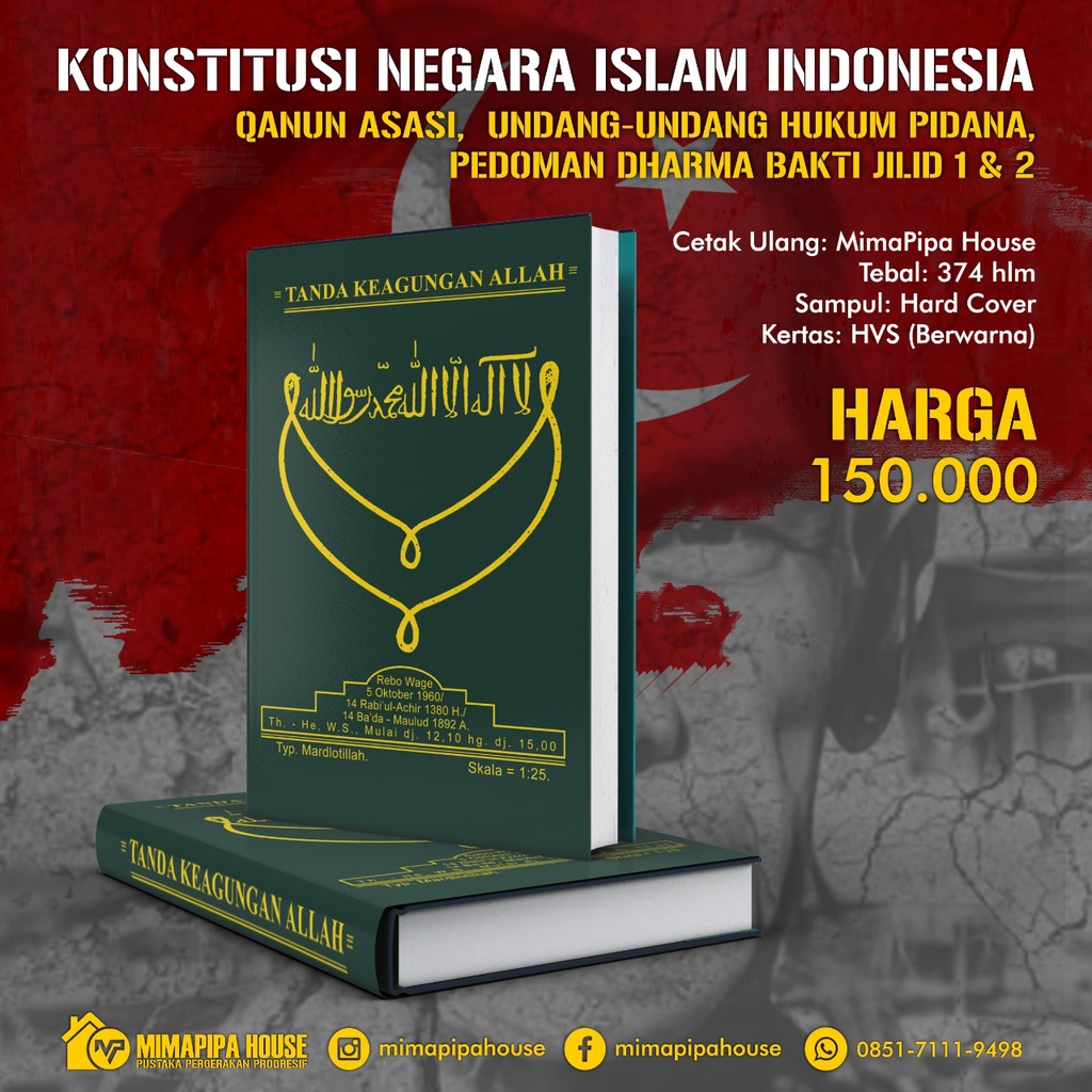 Jual KONSTITUSI NEGARA ISLAM INDONESIA - NII | Pedoman Dharma Bakti | Shopee Indonesia