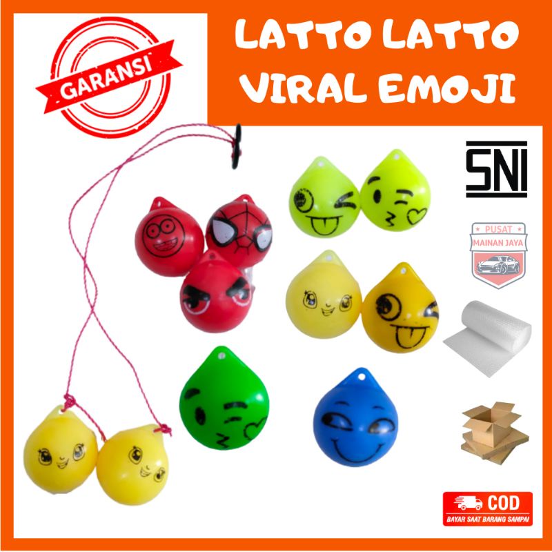 Jual Mainan Latto Latto Viral Emoji Emoticon Etek etek Tik tok katto ...