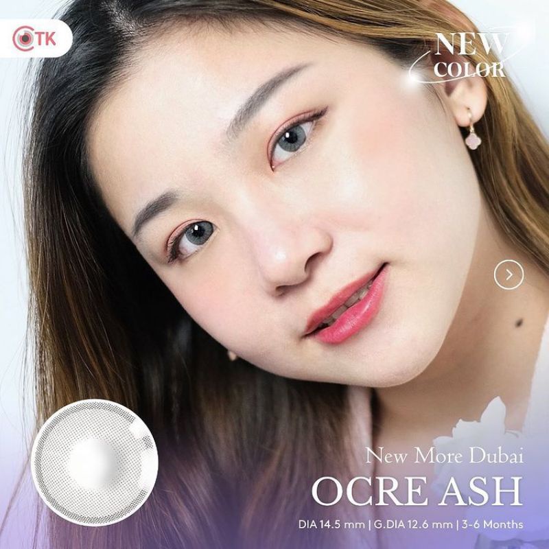 Jual Softlens NEW MORE DUBAI OCRE ASH BY CTK (Normal S/D -6.00) Warna Cantik Murah | Shopee ...
