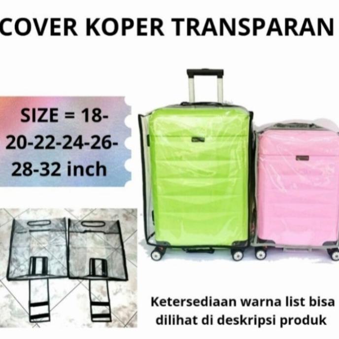 Jual plastik cover pembungkus koper ukuran size 24 inci | Shopee Indonesia
