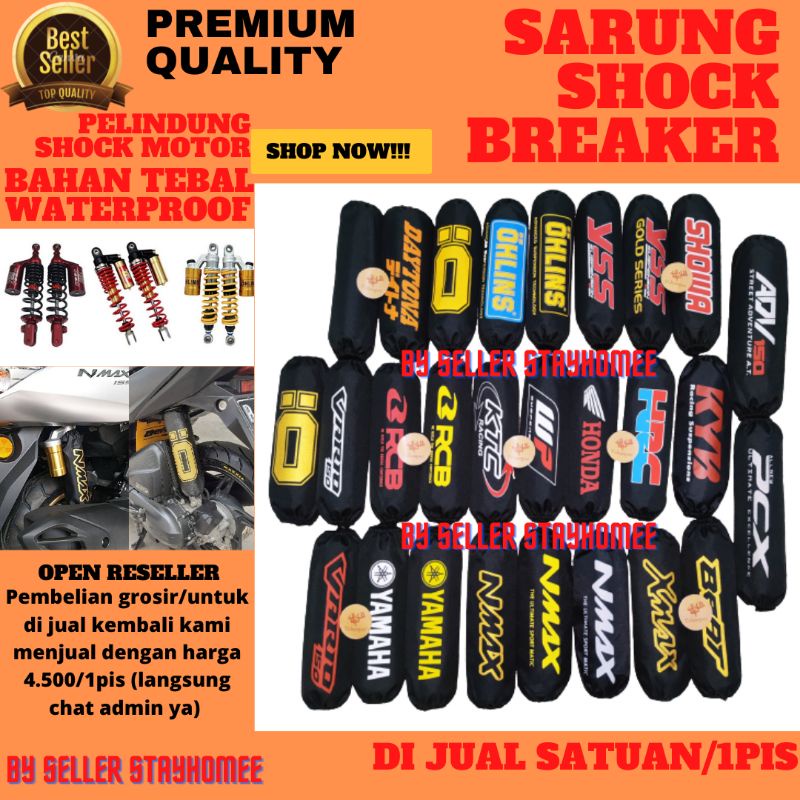 Jual COVER SHOCK BREAKER MOTOR BAHAN TEBAL WATERPROOF 100% / SARUNG ...