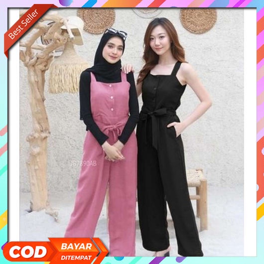 Jual Jumpsuit Wanita Korean Style Pendek Jeans Terbaru 2022 Baju Kodok ...