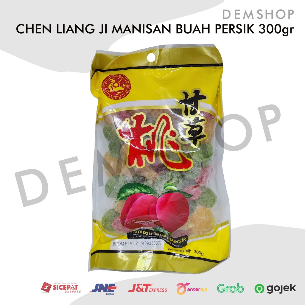 Jual CHEN LIANG JI MANISAN BUAH PERSIK 300GR (TOW PRESERVED SEEDLESS ...