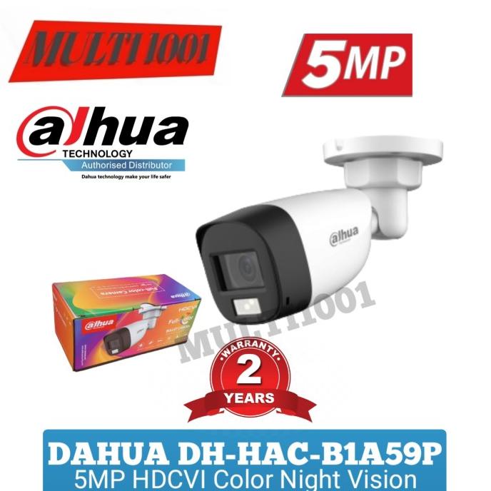 Jual CAMERA CCTV COLORVU DAHUA FULL COLOR 5 MP COOPER OUTDOOR B1A59P ...