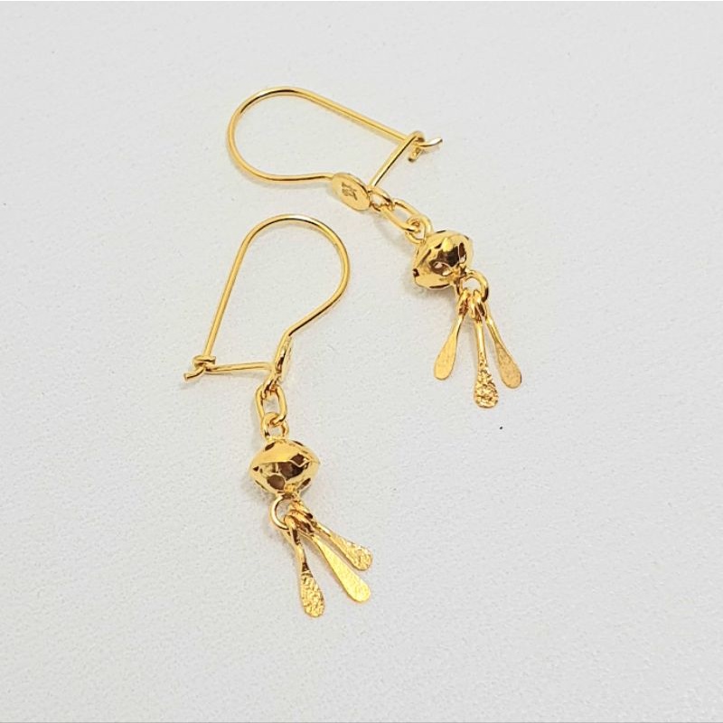 Jual Anting Desi Emas Muda Bandul Bola Rumbai 1/2 Gram | Shopee Indonesia