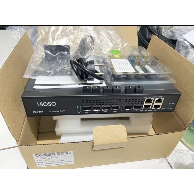 Jual HIOSO HA7304 4 Port EPON OLT Free SFP 4PX 20+++ 7dB | Shopee Indonesia