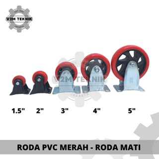 Jual XP TOOL Roda PVC Merah 4 Inch / Roda Trolley Wheel / Roda Troli ...