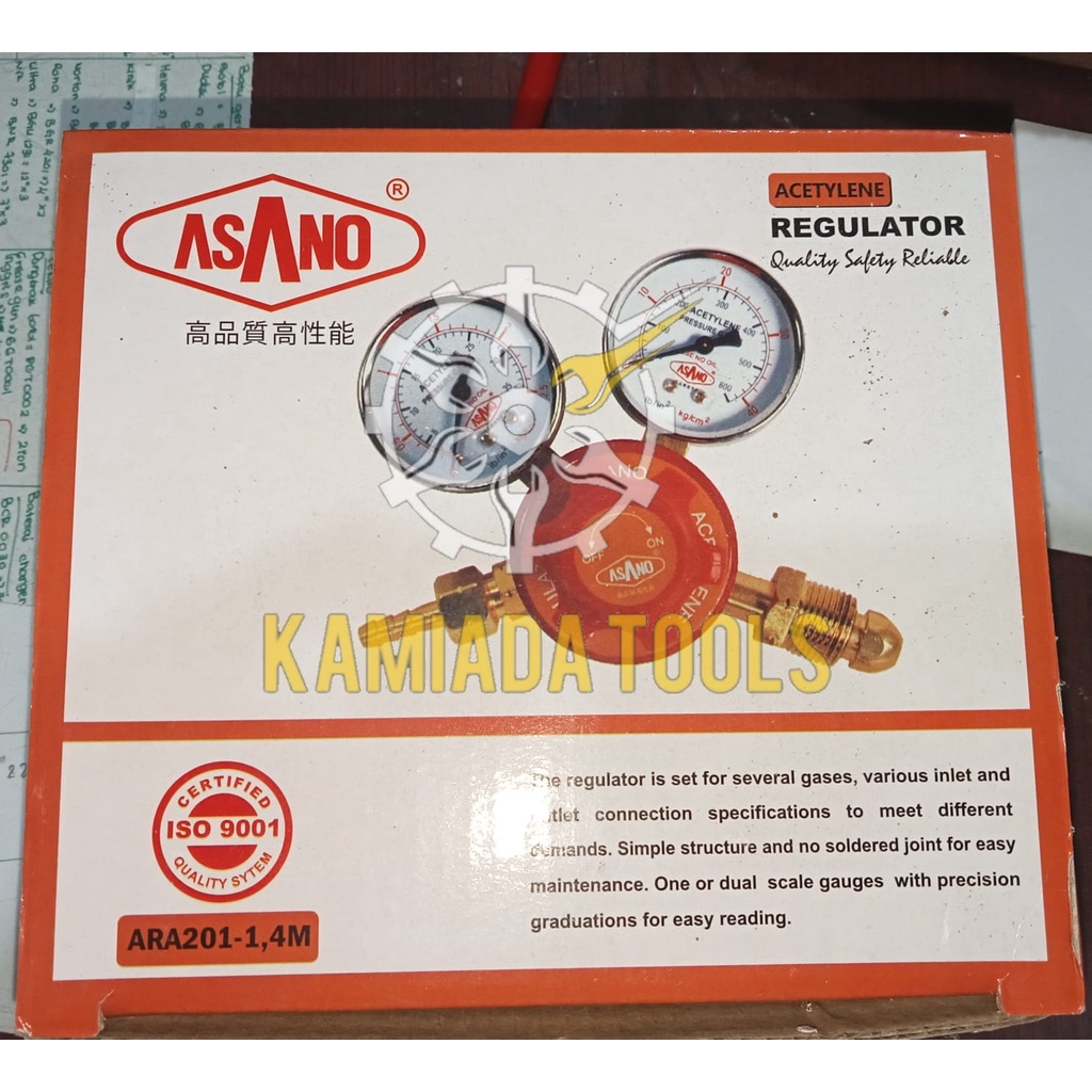 Jual Regulator las acetyline/regulator acetyline/regulator ASANO ...