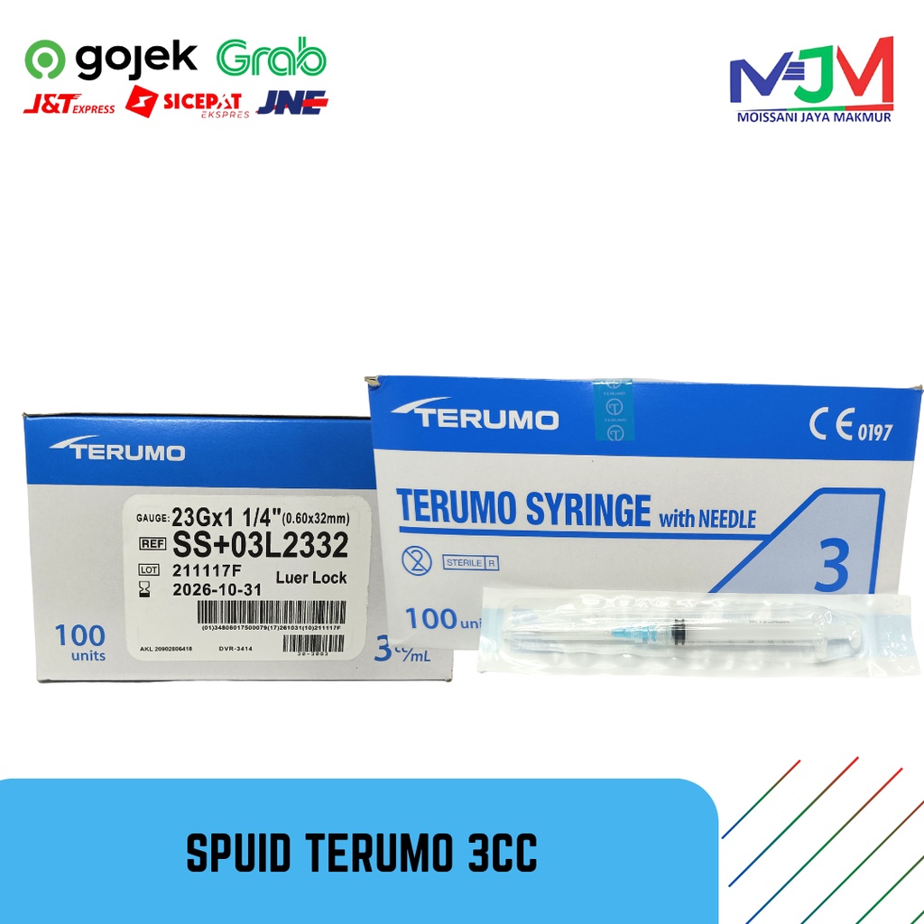 Jual ECERAN - Spuit Syringe 1cc, 3cc, 5cc, 10cc Terumo Disposable Syringe Needle Terumo | Shopee ...