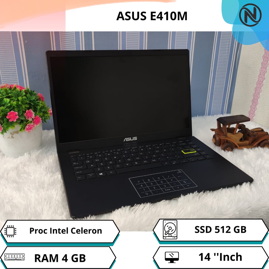 Jual ASUS VIVOBOOK E410M/ RAM 4GB/ SSD 512GB/ MULUS DAN SLIM | Shopee ...