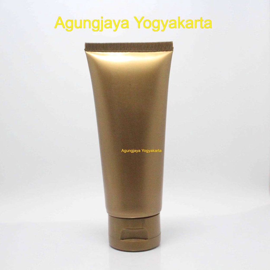 Jual Tube 100 g Coklat Emas Fliptop / Tube Gold / Tube Fliptop / Tube ...