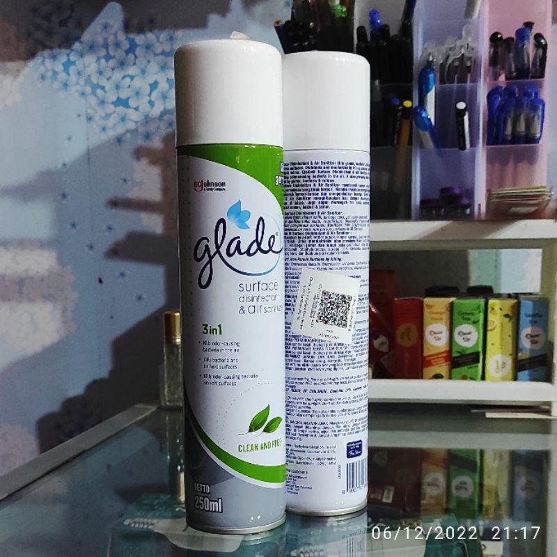 Jual Glade Surface Disinfectant & Air Sanitizer 250ml Clean & Fresh | Shopee Indonesia