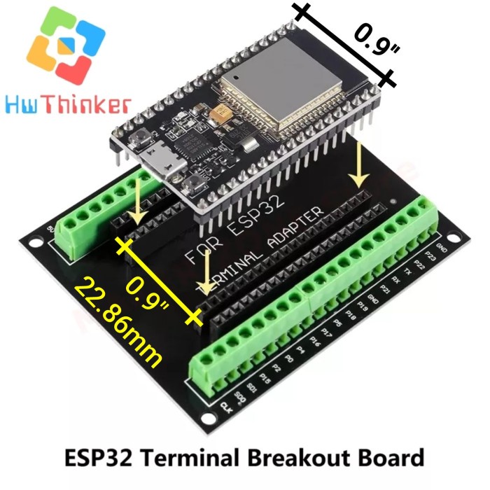 Jual ESP32 Terminal Screw Breakout Shield 38PIN GPIO Expansion Base ...