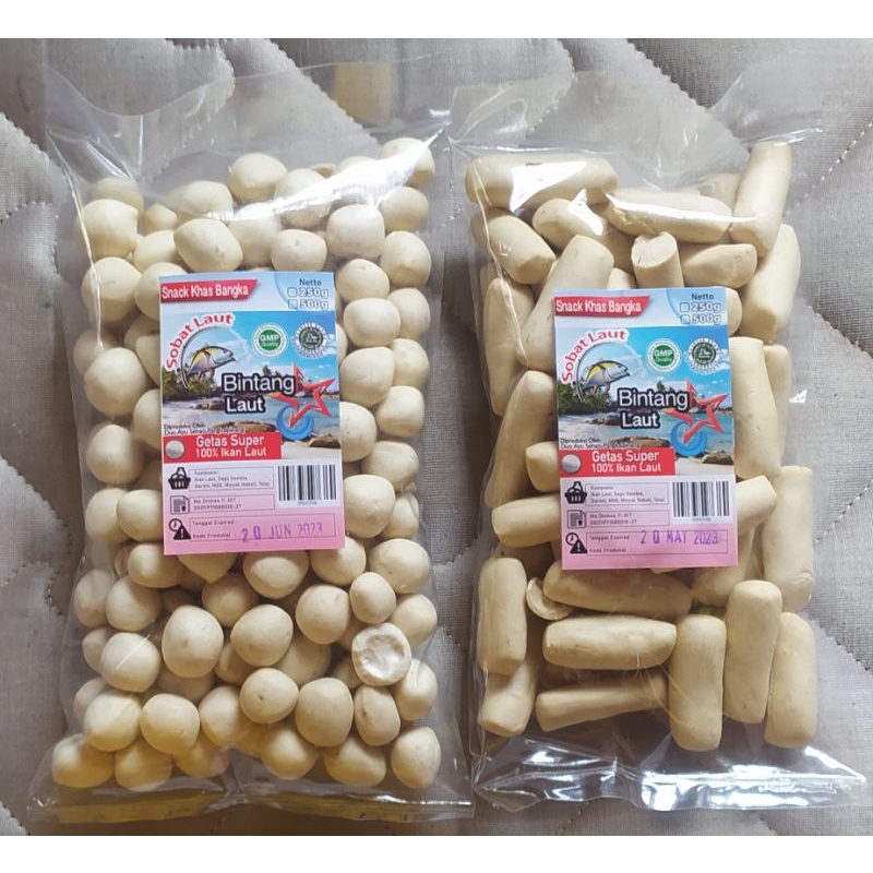 Jual GETAS BINTANG LAUT 200GRAM KHAS BANGKA KERUPUK GETAS IKAN BANGKA ...