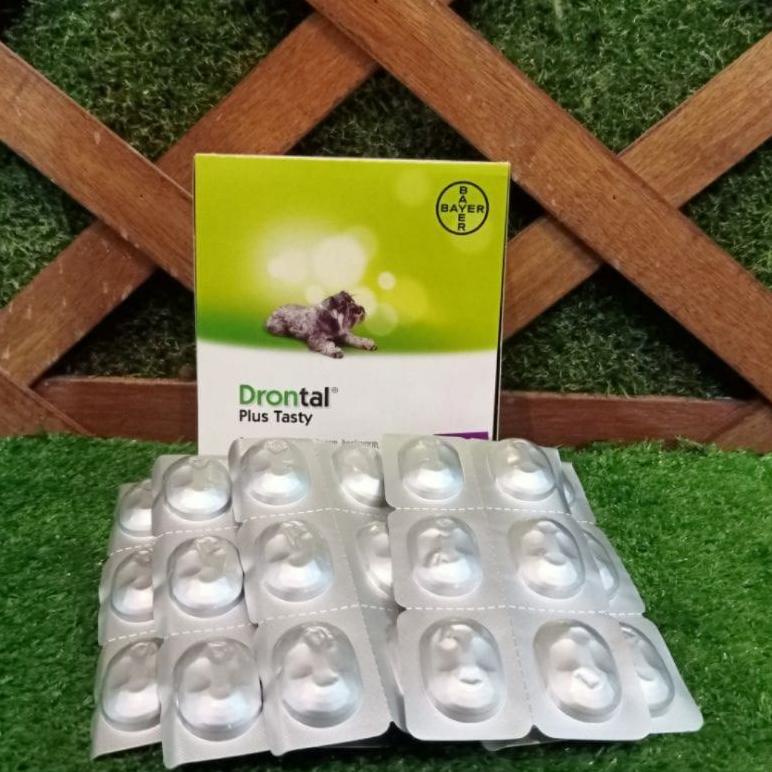 Jual Drontal dog / drontal plus tasty / obat cacing anjing / obat ...