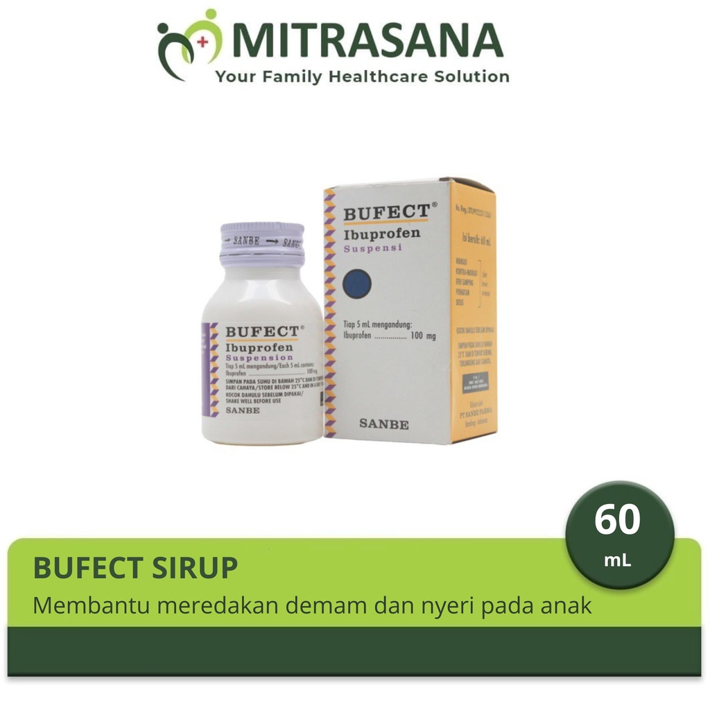 Jual Bufect Sirup 60 mL - Membantu Meredakan Demam dan Nyeri | Shopee ...