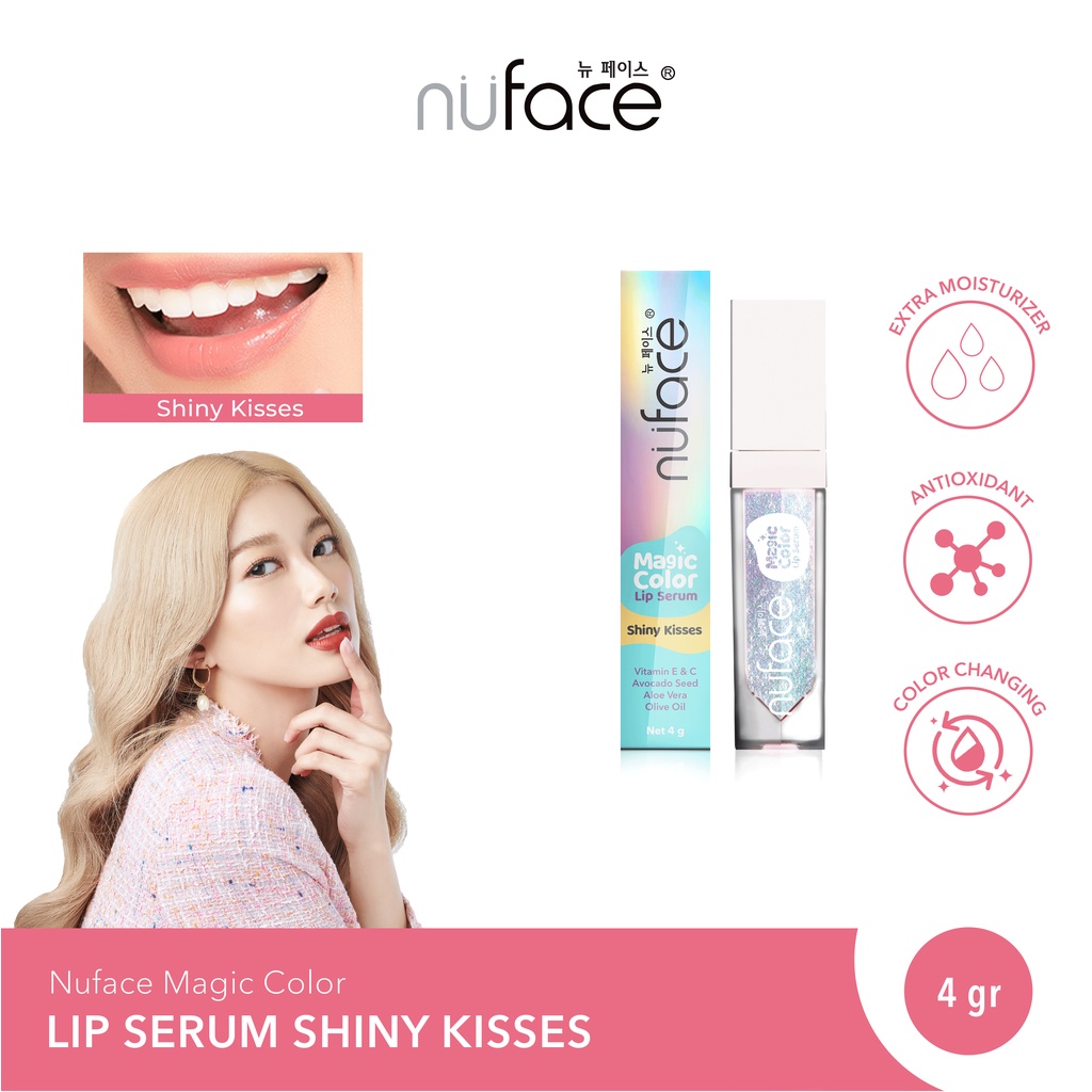 Jual Nuface Magic Color Lip Serum Shiny Kisses | Shopee Indonesia