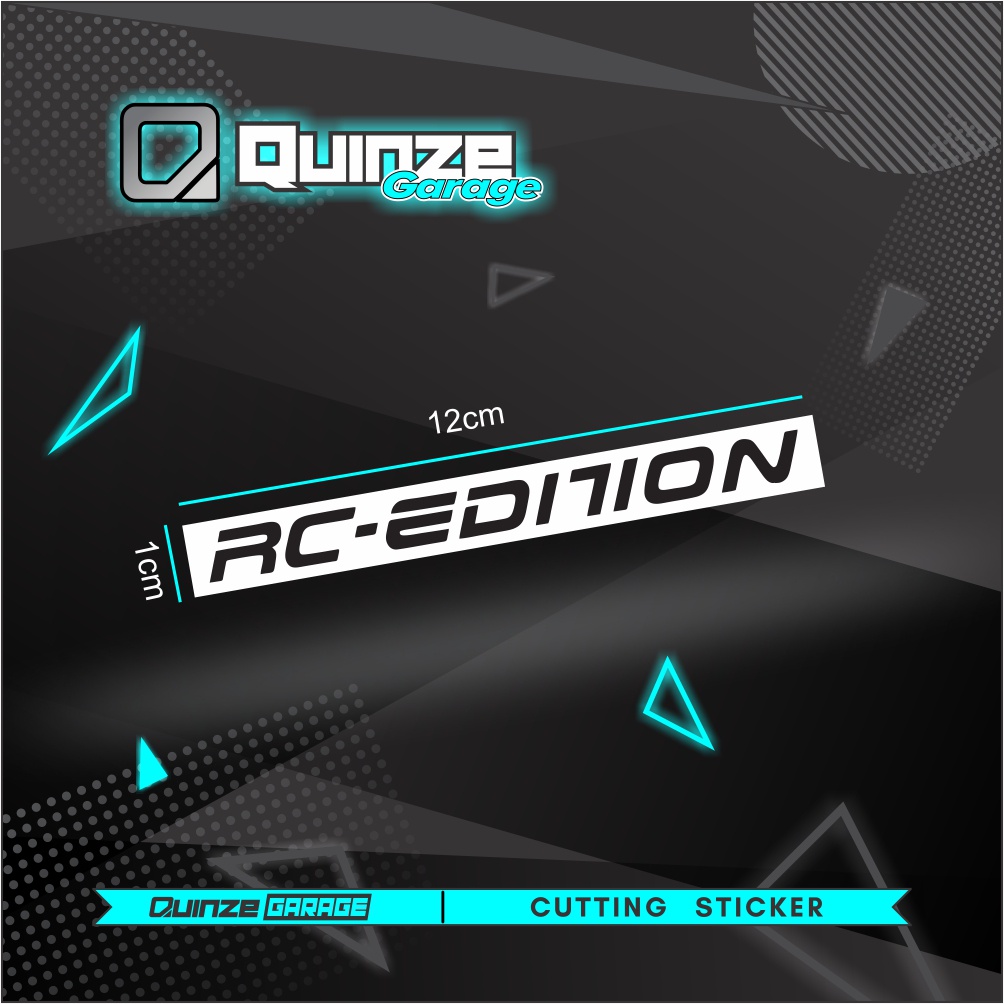 Jual Stiker RC EDITION | Sticker RC Edition | Cutting Sticker RC ...