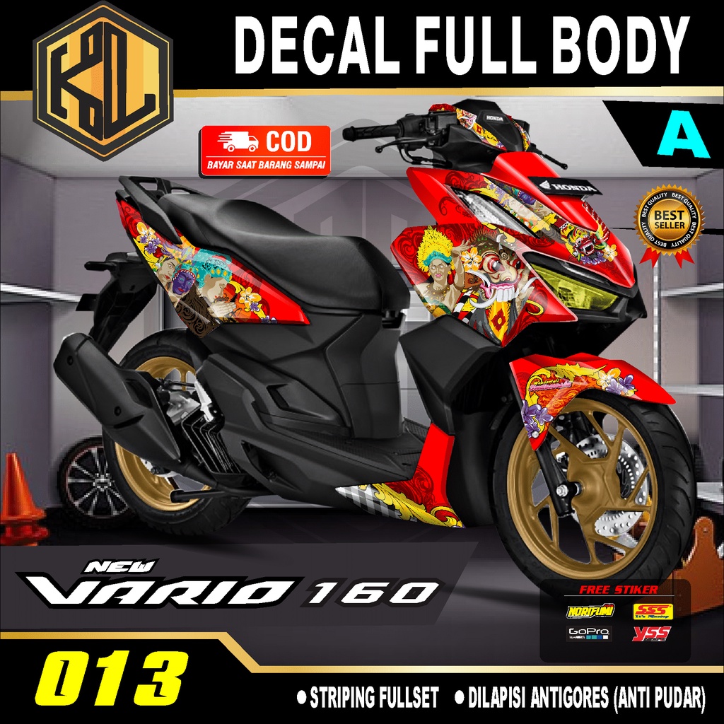 Jual (LANGKA) Decal Sticker Vario 160 full body - Dekal Stiker Striping ...