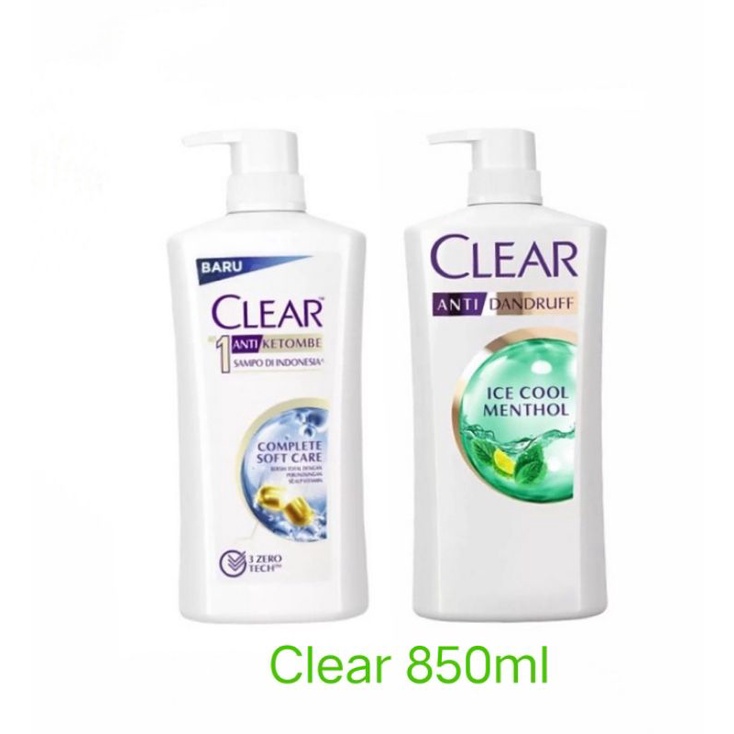 Jual Clear Shampoo anti ketombe & complete soft care 850ml | Shopee Indonesia