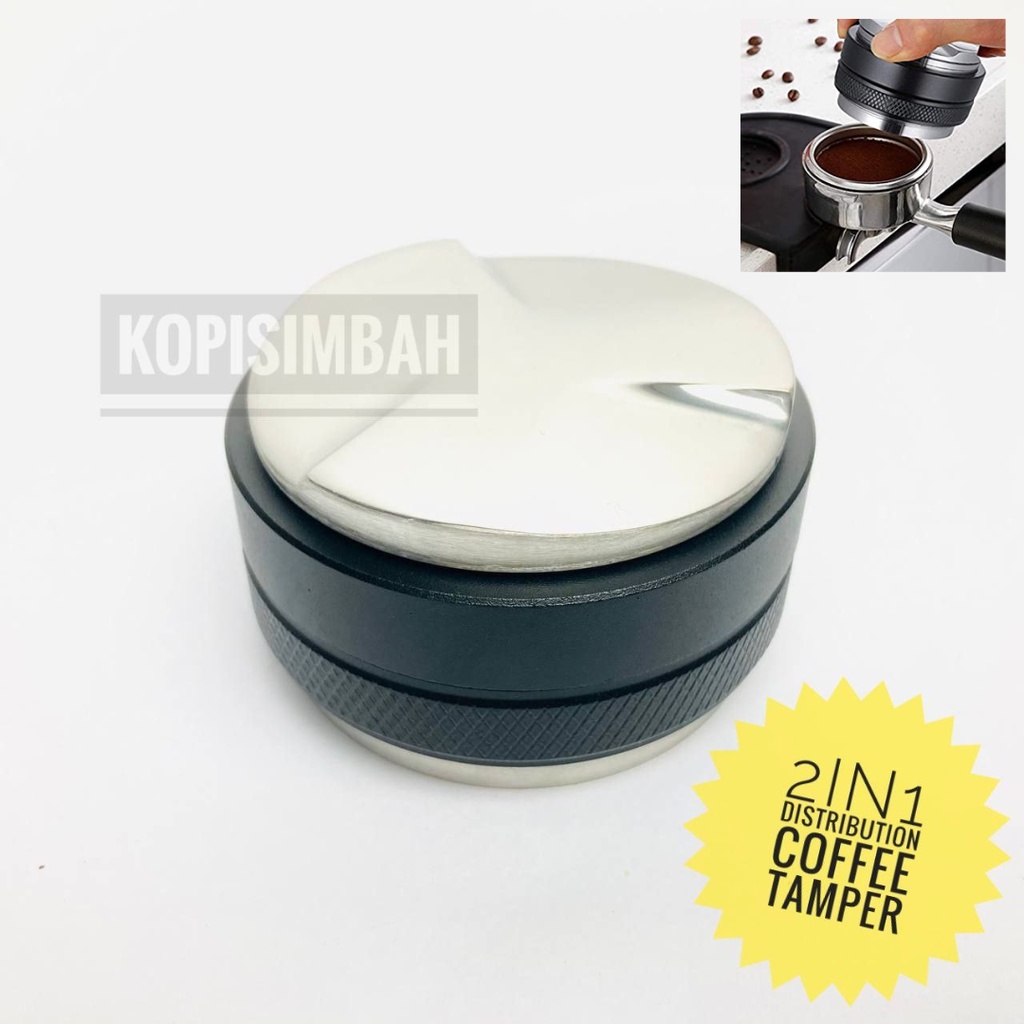 Jual SIMBAH 2in1 Coffee Tamper Distribution Tools 58 mm Alat Tamping ...