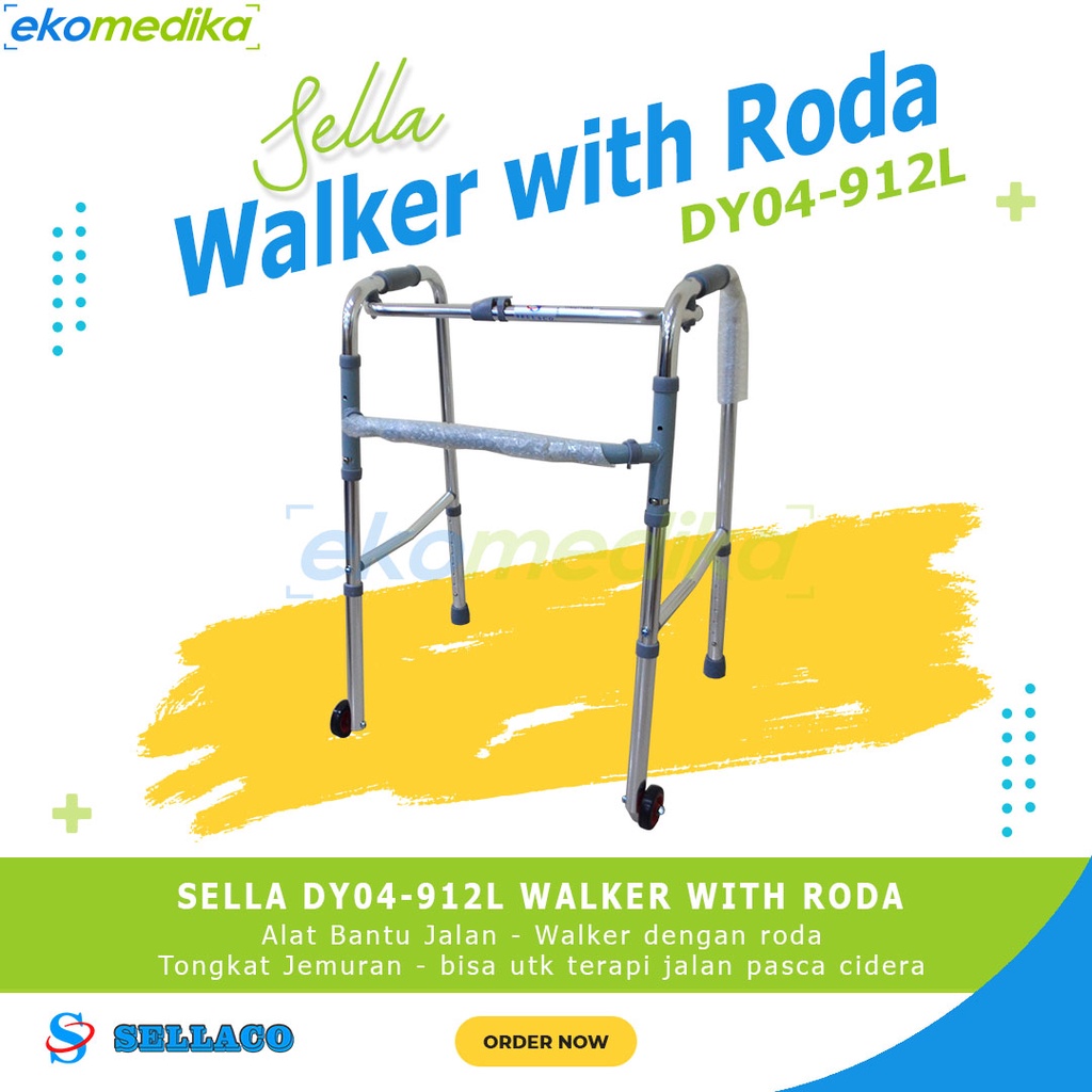 Jual Walker Roda / Tongkat Jemuran / Alat Bantu Jalan Kaki 4 SELLA ...