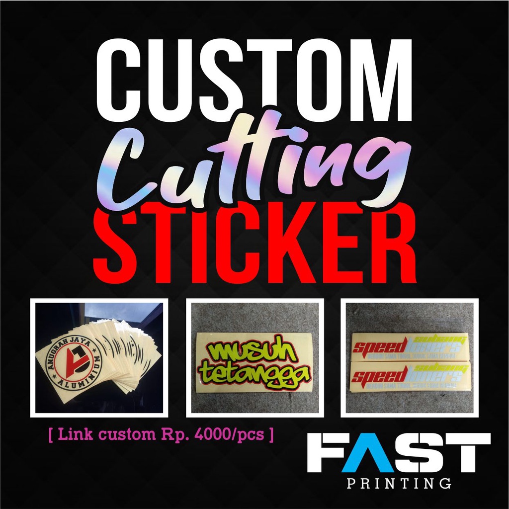 Jual cutting sticker custom komunitas logo merk nama motor mobil l ...
