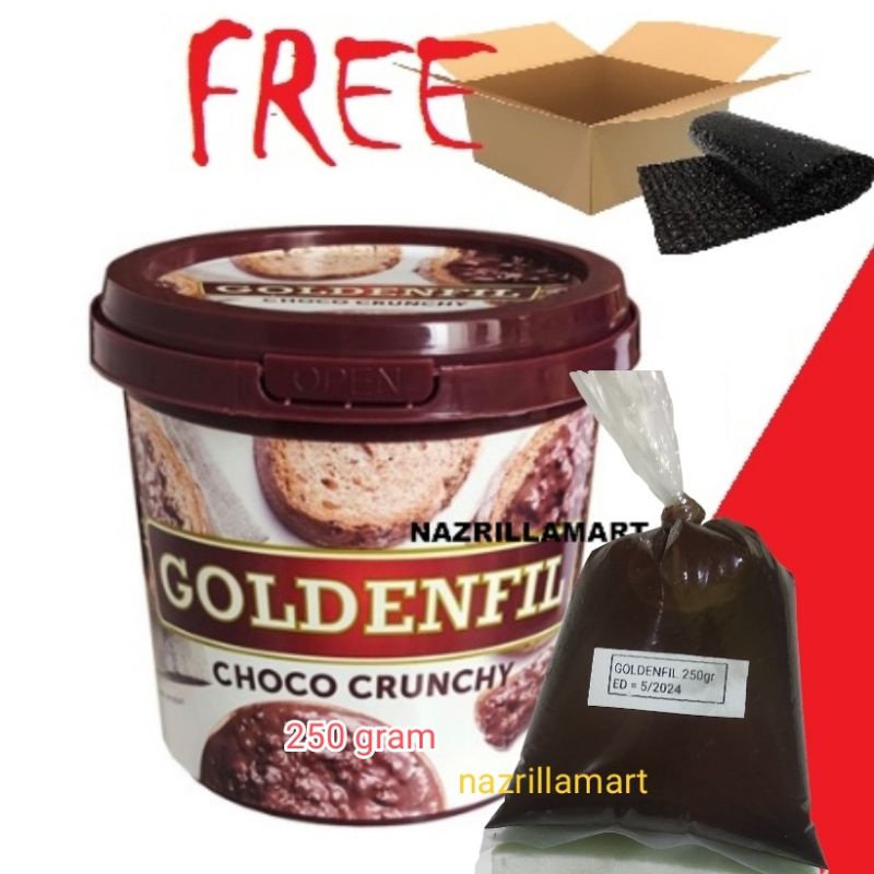 Jual GOLDENFIL 250 gram / Coco crunchy Hazelnut Crunchy Cup / selai ...