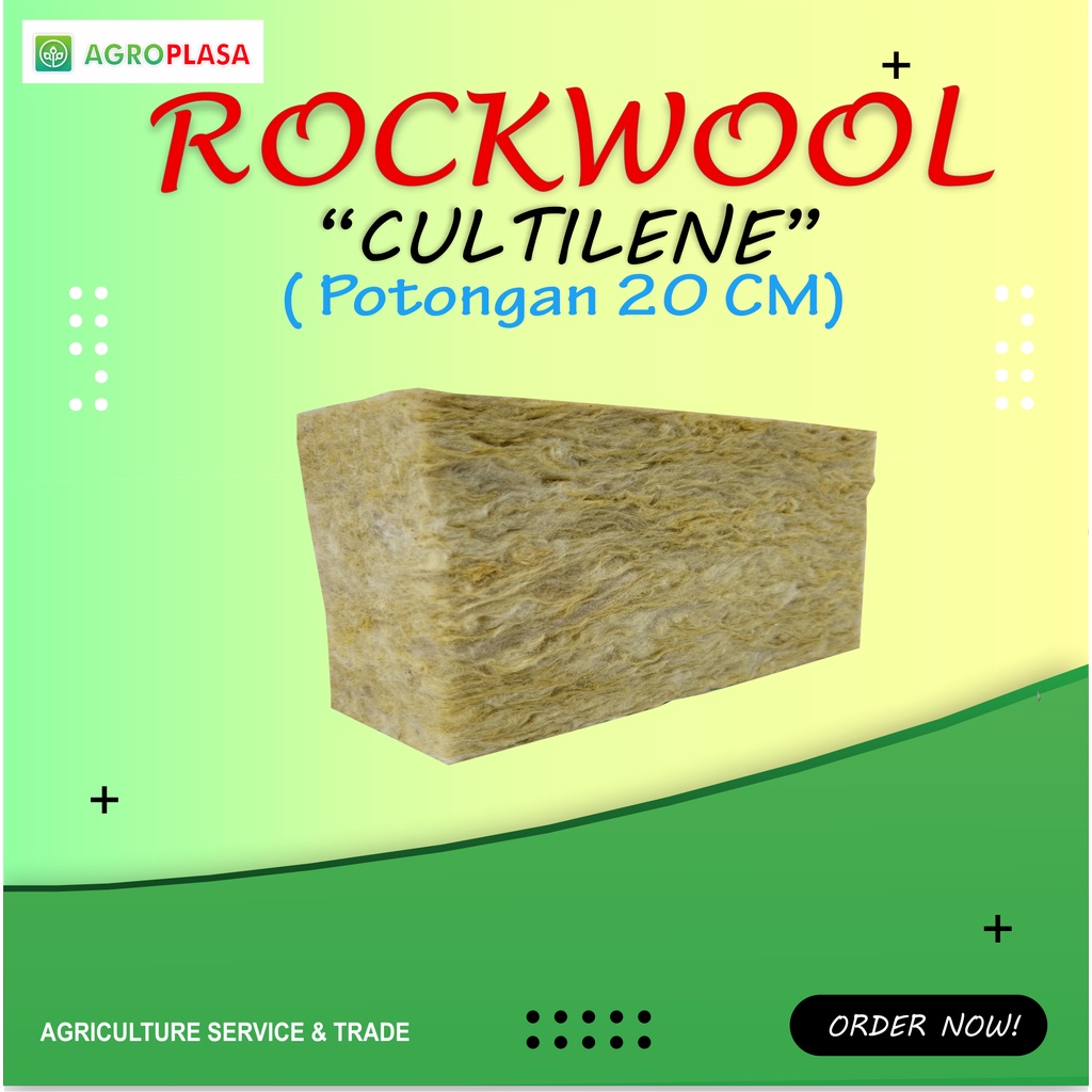 Jual Media Tanam Rockwool Hidroponik ukuran 20cm Cultilene | Shopee ...