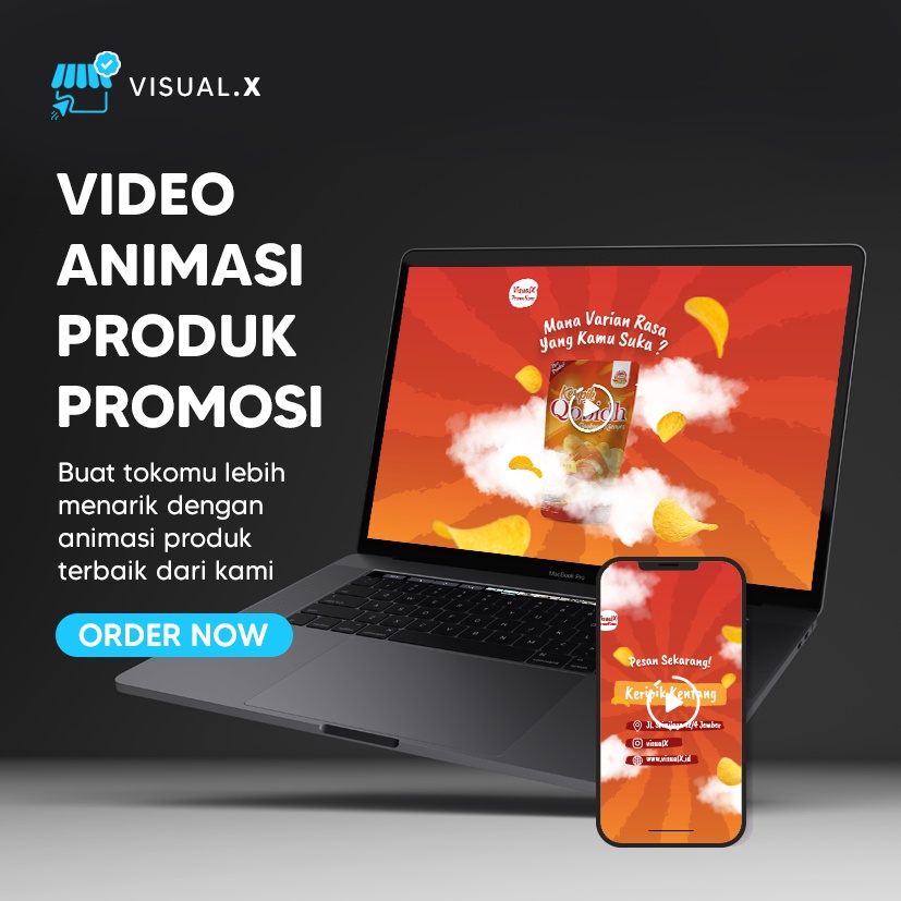Jual Jasa Desain Video animasi Produk Promosi Makanan Keripik UMKM ...