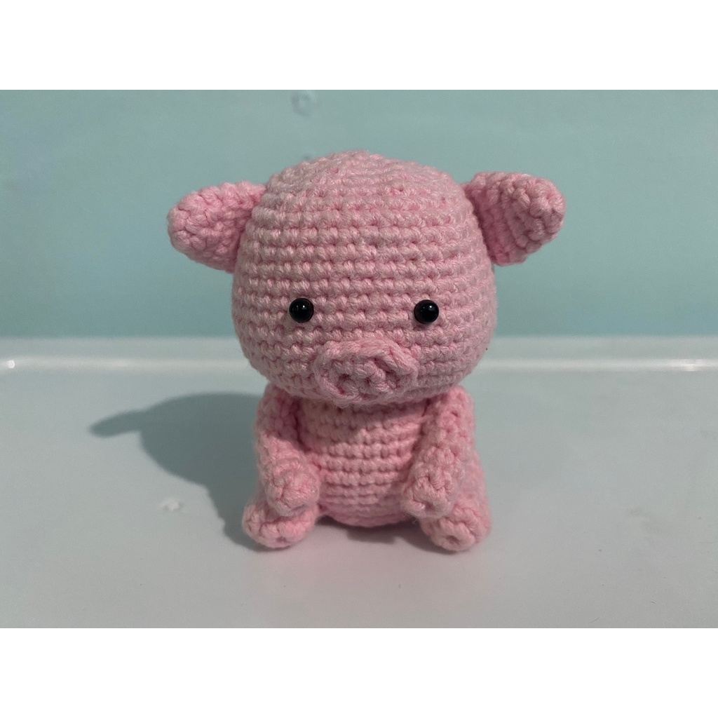 Jual Boneka Rajut Amigurumi Babi | Shopee Indonesia