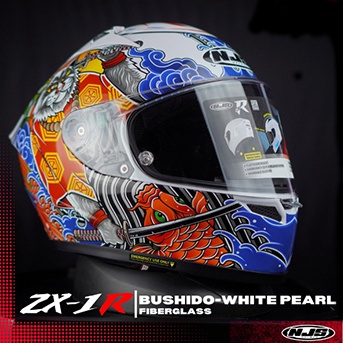 Jual HELM NJS ZX-1R BUSHINDO HELM FIBERGLASS ZX1R MOTIF BUSHINDO ...