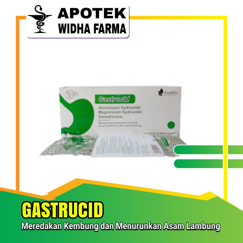Jual Gastrucid Tablet Strip isi 10 tablet | Shopee Indonesia