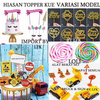Jual IMPORT PREMIUM CAKE TOPPER HAPPY BIRTHDAY TUSUKAN HIASAN FIGURE ...